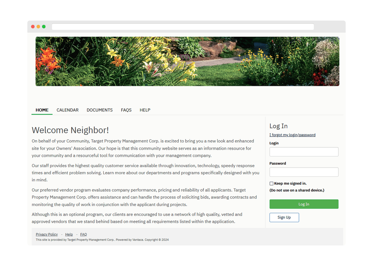 Target Property Management